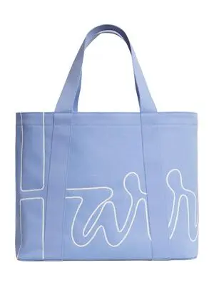 Harrods Cotton Logo Tote Bag - Blue