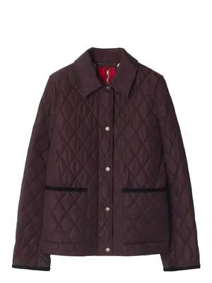 Burberry Nylon Quilted Jacket - Wine Red