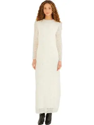 Farm Rio Embroidered Maxi Dress - Off-white