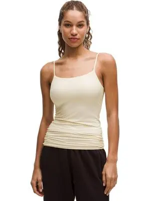Lululemon Wundermost Ultra-soft Nulu Long Cami Tank Top - Coconut Ivory