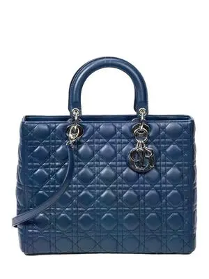 Dior Large Lady Tote - Blue
