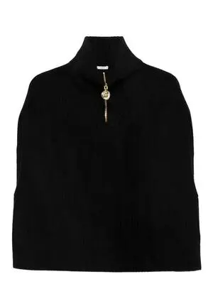 JOSEPH Raffet Half-zip Sweater - Black