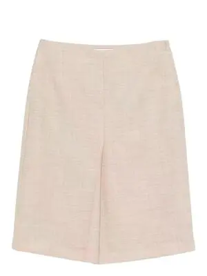 JOSEPH Duggan Tailored Knee Length Skirt - Neutrals