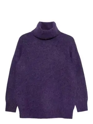 JOSEPH Meslay Roll-neck Sweater - Purple