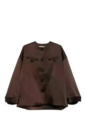 RÓHE Chest-pocket Button Jacket - Brown