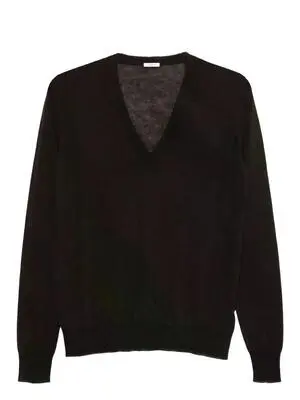 JOSEPH V-neck Cashmere Sweater - Brown