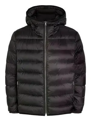 TEN C Hooded Puffer Jacket - Black