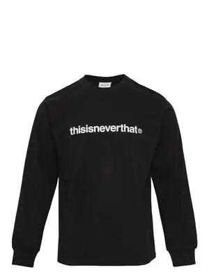 THISISNEVERTHAT Logo-print Long-sleeved T-shirt - Black