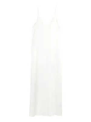 LISA YANG V-neck Strap Midi Dress - White