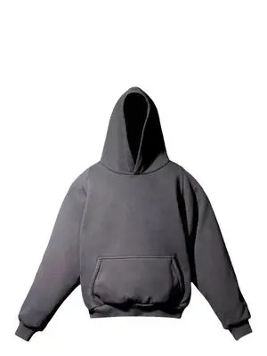 Yeezy Kangaroo-pocket Hoodie - Black