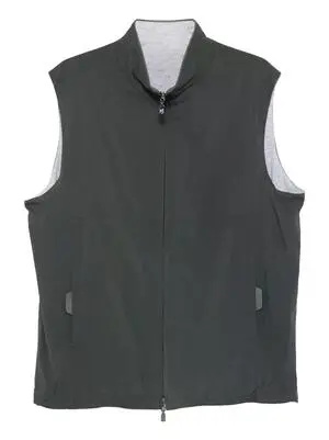 Corneliani Zip-up Sleeveless Gilet - Grey