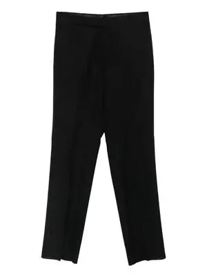 LARDINI Straight Trousers - Black