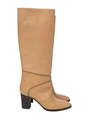 Chloé Knee-high Heeled Boots - Neutrals