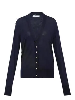 JIL SANDER V-neck Cardigan - Blue