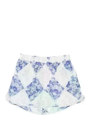 TWINSET Floral-print Shorts - Blue