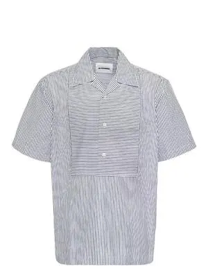 JIL SANDER Striped Short-sleeve Shirt - White