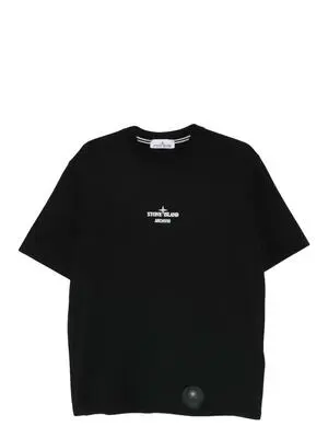 Stone Island Logo T-shirt - Black