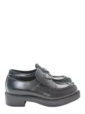 PRADA Triangle-Logo Platform Loafers