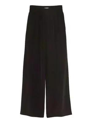 JOSEPH Nour Twill Satin Trousers - Brown