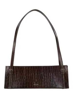 SOFIA Structured Shoulder Bag - Brown