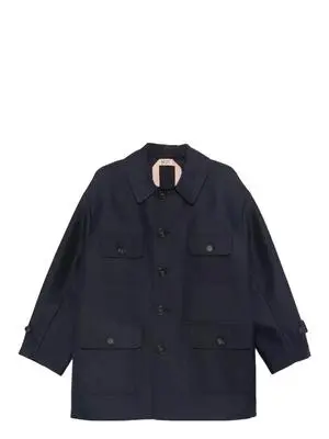 N°21 Caban Pocket Coat - Blue