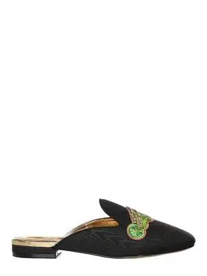 Kurt Geiger Embroidered Mules - Black