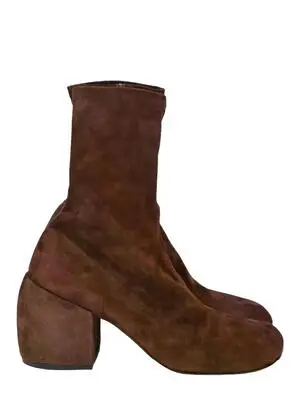 Dries Van Noten Square-toe Ankle Boots - Brown
