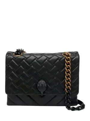 Kurt Geiger Large Quilted Kensington Shoulder Bag - Black