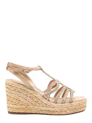 ALMA EN PENA Embellished Espadrille Wedges