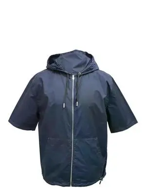 Hermès Hooded Short-sleeved Jacket - Blue
