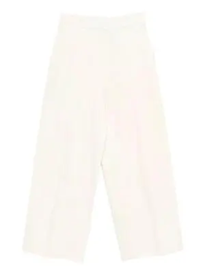N°21 Woven Wide Leg Trousers - Neutrals