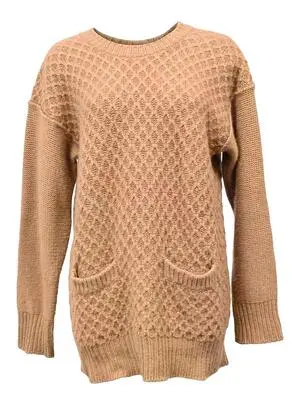 Marni Patch-pocket Knitted Sweater - Brown