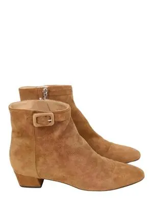 SERGIO ROSSI Buckle-detail Ankle Boots - Brown