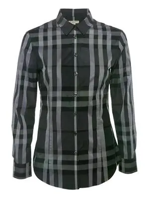 Burberry Cotton Check Shirt - Grey