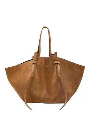 Yuzefi Mochi Suede Tote Bag - Brown