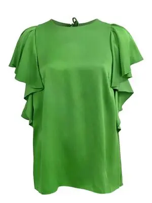 LANVIN Ruffled-Sleeve Blouse