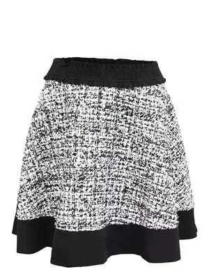 Sandro Tweed Mini Skirt - White