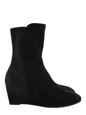 STUART WEITZMAN Beatrice Wedge Ankle Boots - Black