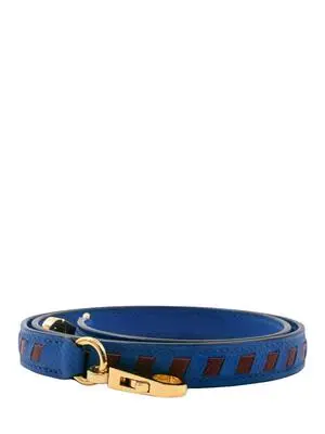 Hermès Tressage Leather Bag Strap - Blue