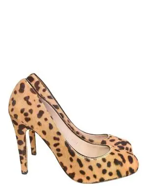 Miu Miu Animal-print High Heel Pumps - Neutrals