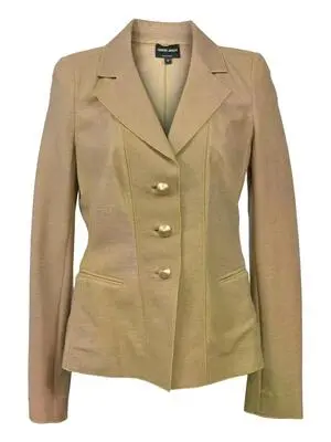 Giorgio Armani Single-breasted Piping Blazer - Neutrals