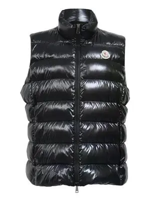 Moncler Ghany Zip-up Quilted Gilet - Black