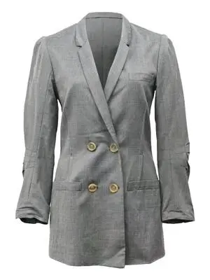 Alexander Wang Double-breasted Linen Blazer - Grey