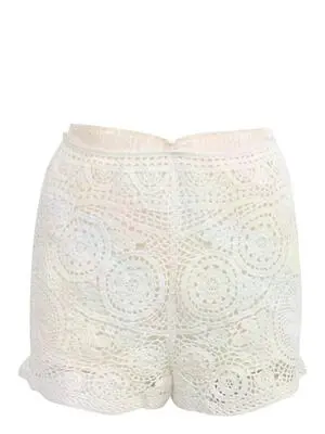 CHLOÉ Lace-Pattern Mini Shorts