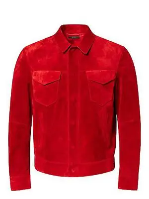 TOM FORD Utility Leather Jacket - Rubino