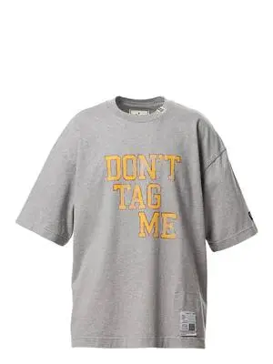 Mihara Yasuhiro Don't Tag Me Printed Tee White Gray