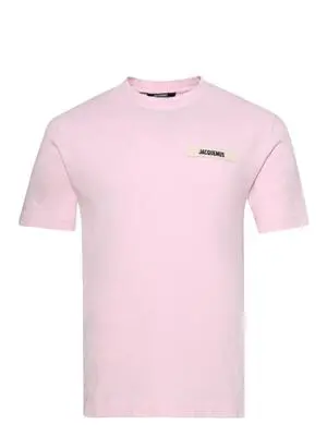 Jacquemus The Gros Grain Tee Grey - Pink