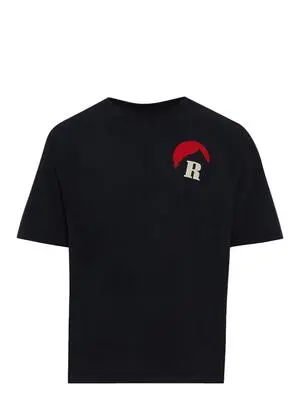 Rhude Moonlight Regatta Tee Vintage And Red - Black