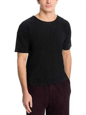 Issey Miyake Basics Ribbed Tee - Black
