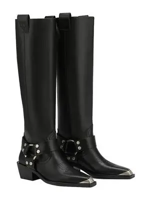 NAKED WOLFE Stated Knee High Boots - Black